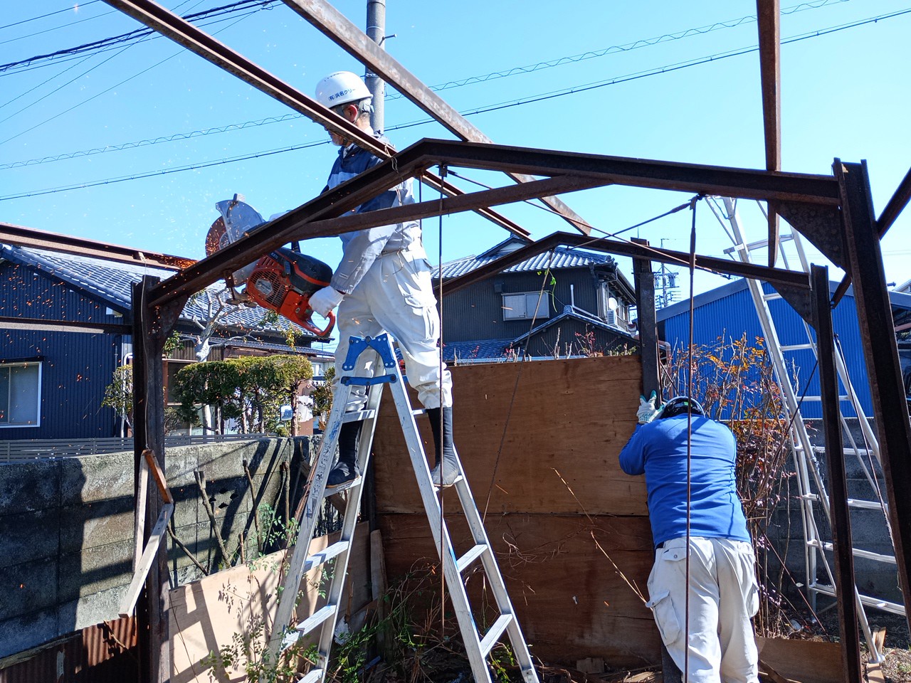 Y様邸小屋解体 2/12 – 有限会社浜名クリー｜浜松市の産業廃棄物・一般廃棄物収集運搬